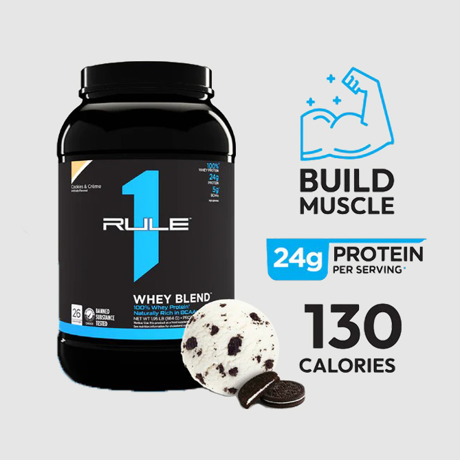 Rule1 Whey Blend 1.98lb - เวย์โปรตีนเพิ่มกล้ามเนื้อ | LINE SHOPPING