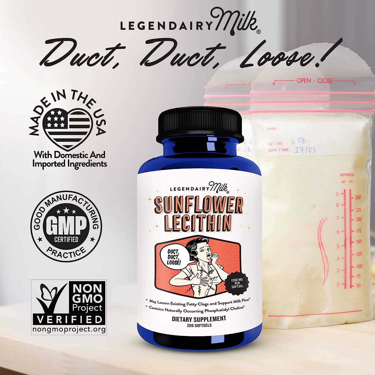 Legendairy Milk Sunflower Lecithin 1200mg เลซิติน ลดท่อน้ำนมอุดตัน ...