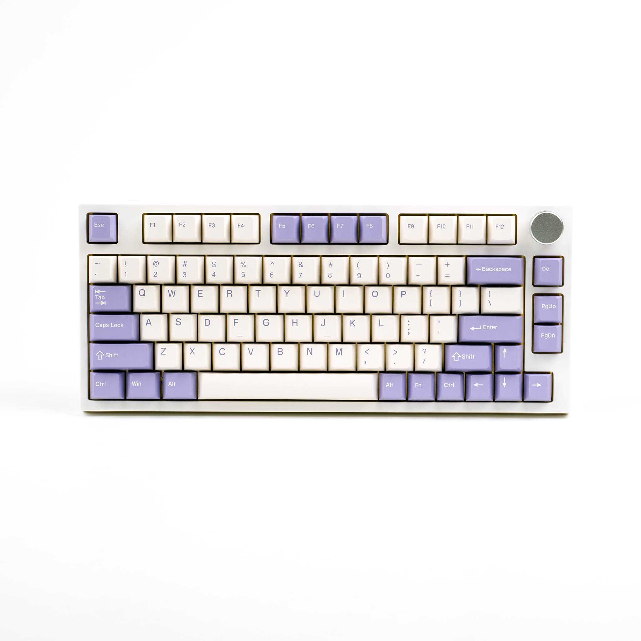 คีย์บอร์ด Keydous NJ80 White Purple RGB 3 Mode RGB Hotswap 2.4g ...