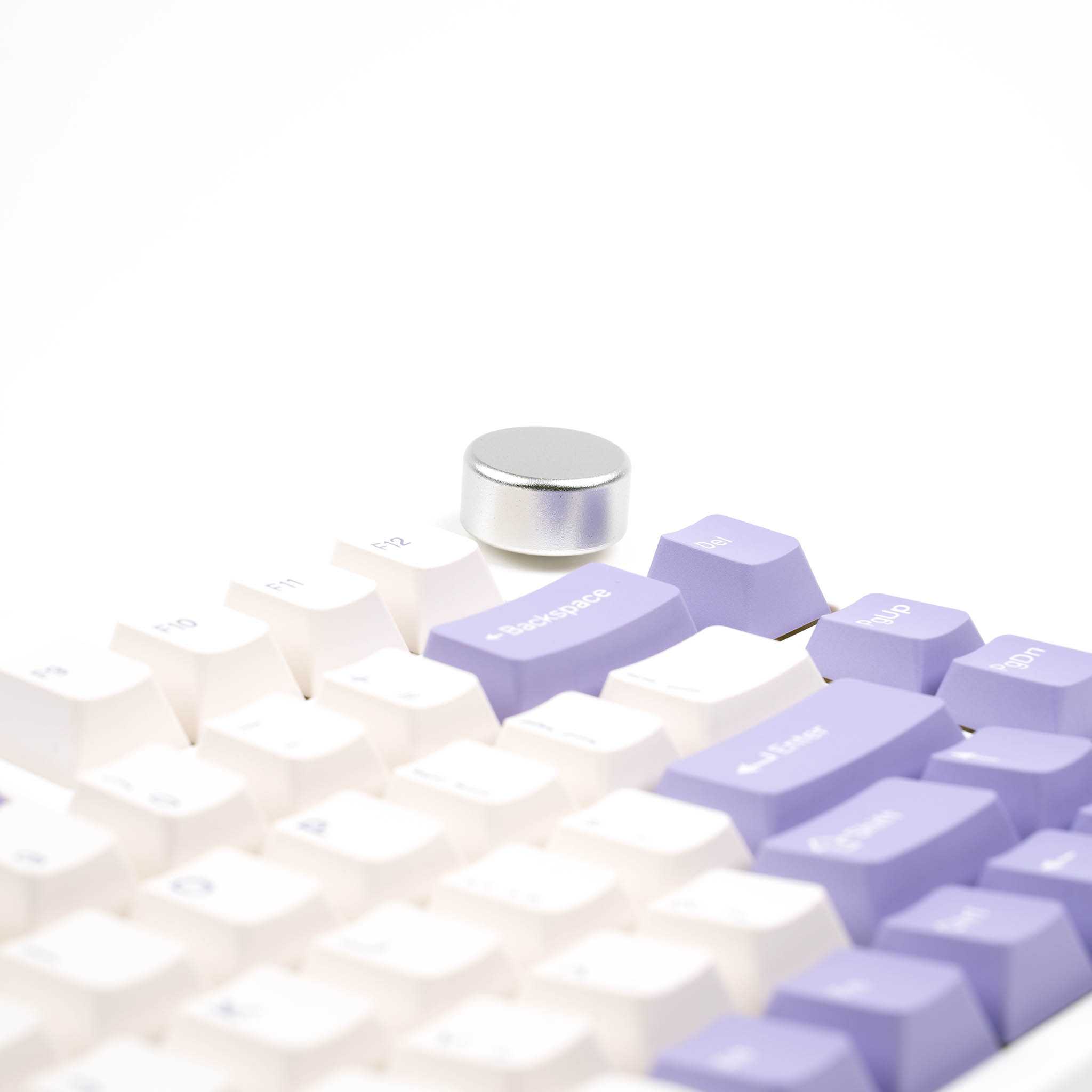 คีย์บอร์ด Keydous NJ80 White Purple RGB 3 Mode RGB Hotswap 2.4g ...