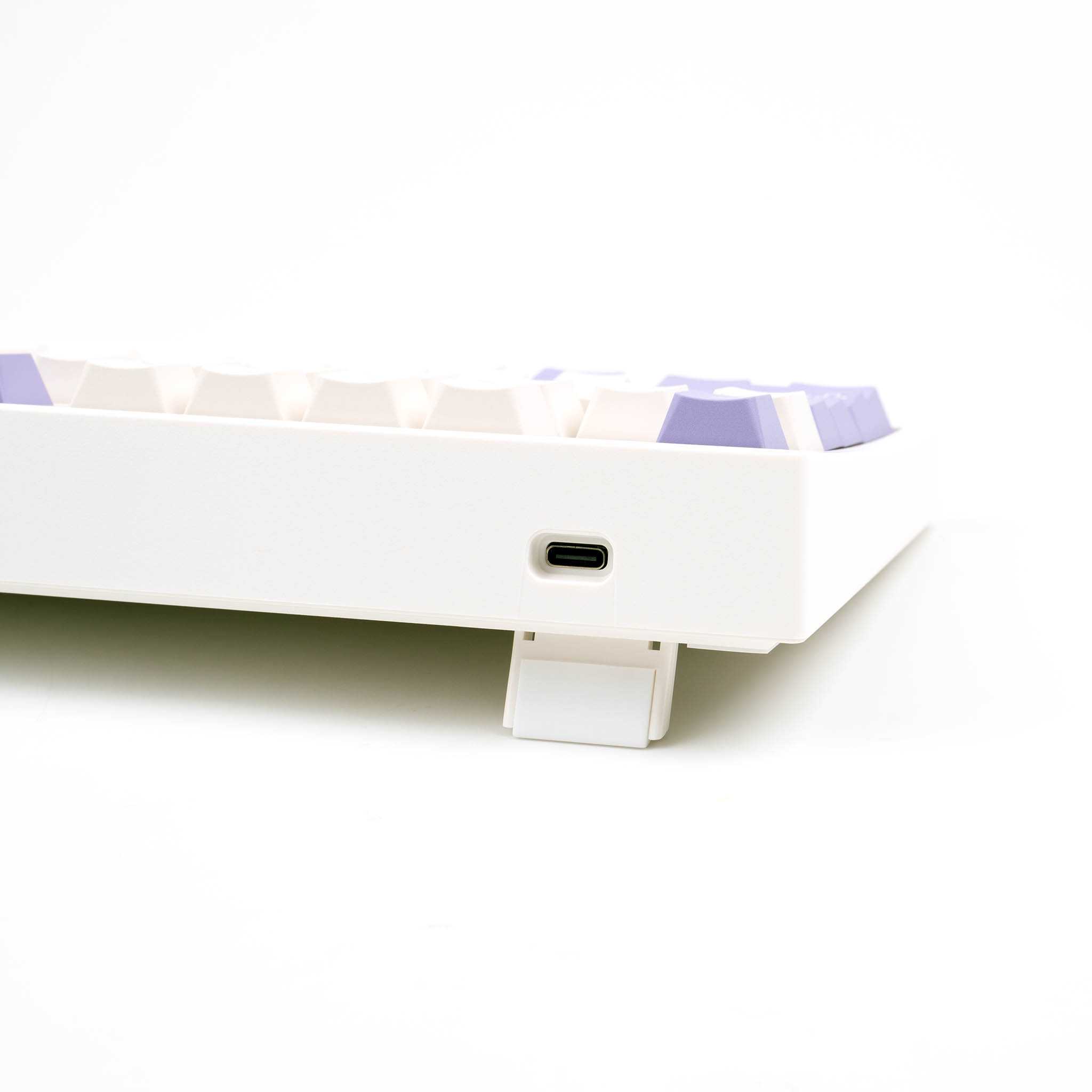 คีย์บอร์ด Keydous NJ80 White Purple RGB 3 Mode RGB Hotswap 2.4g ...