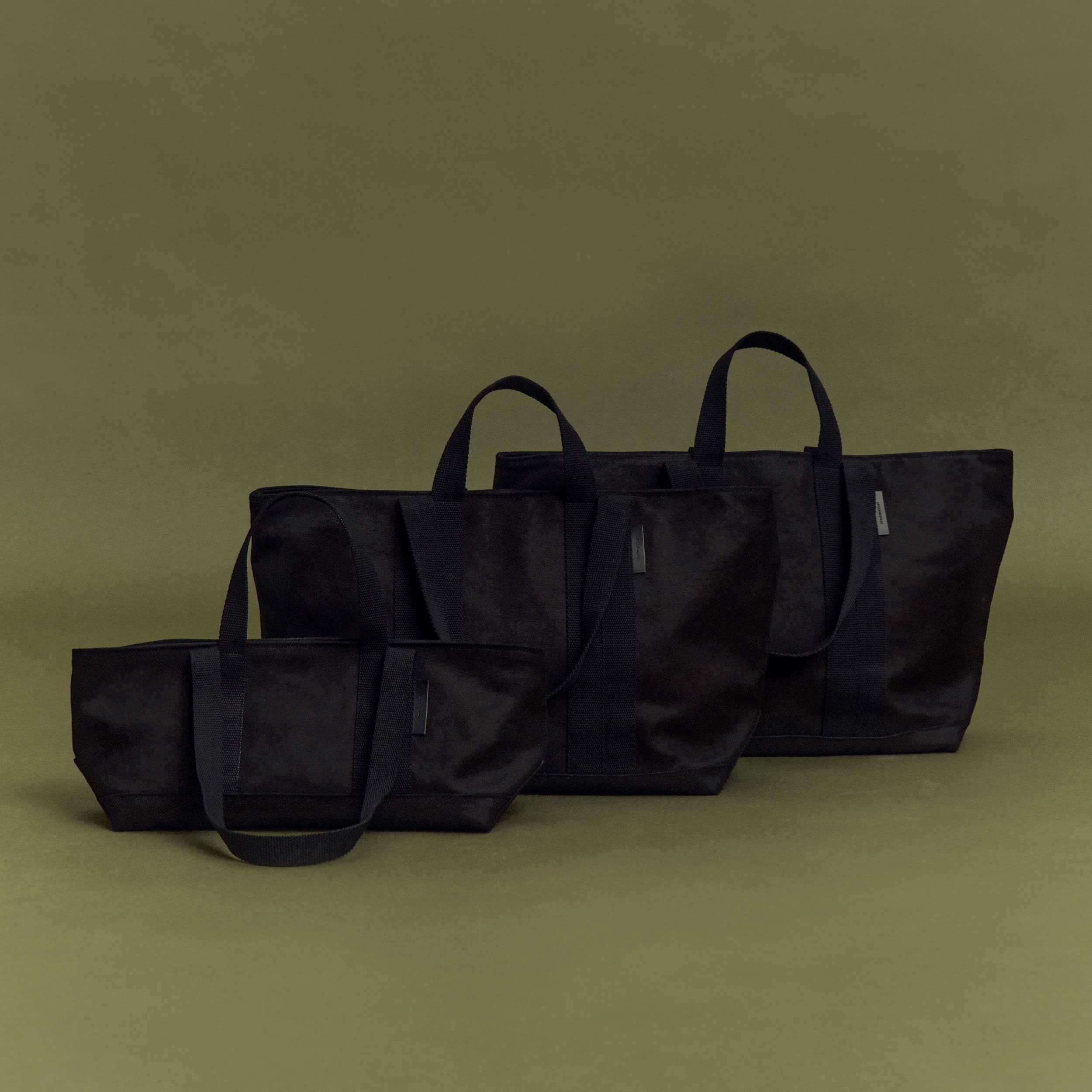 Double Strap Tote Bag Black Large | LINE SHOPPING