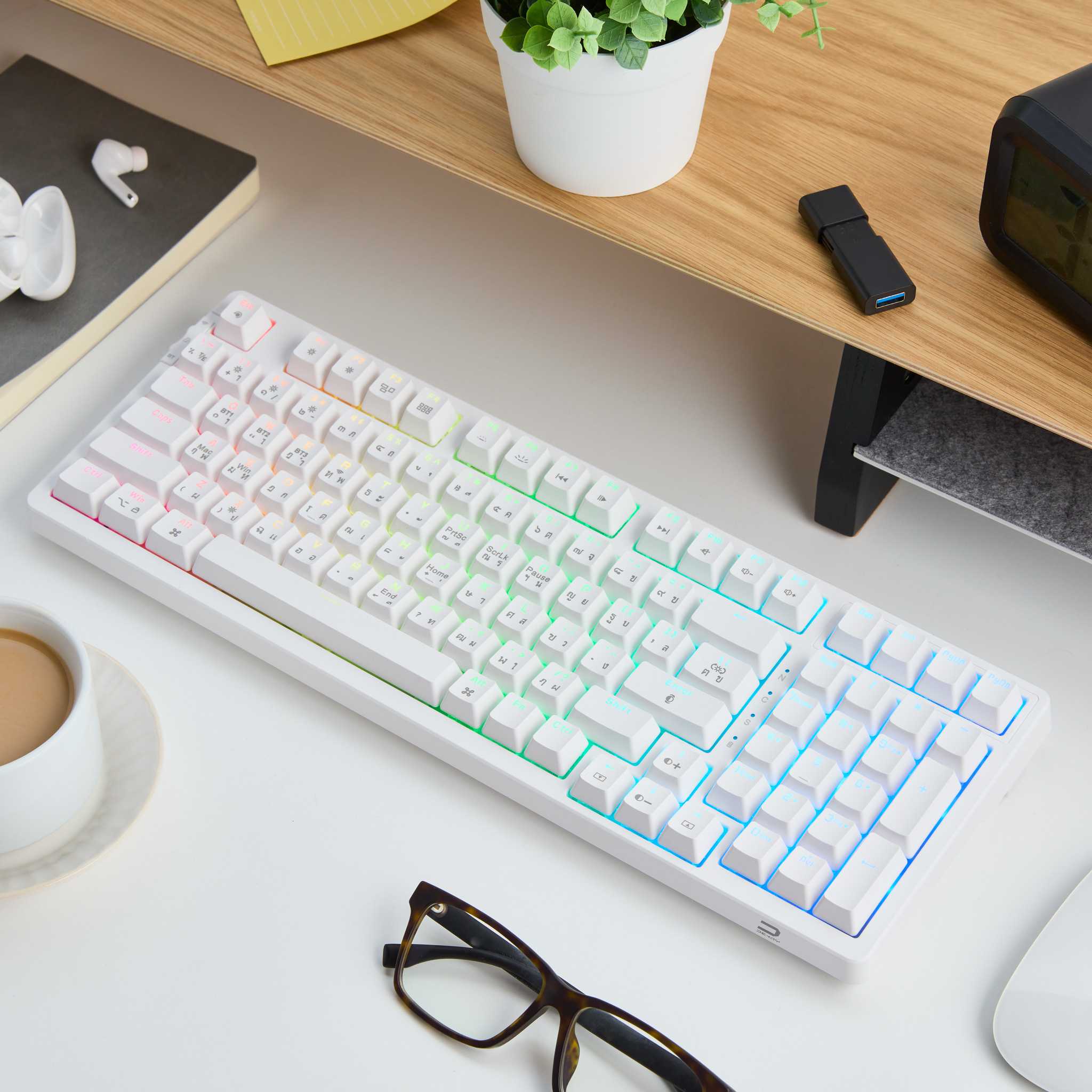 DEKAY98 PRO DK 98 PRO คีย์บอร์ดไร้สาย Bluetooth Wireless Mechanical ...