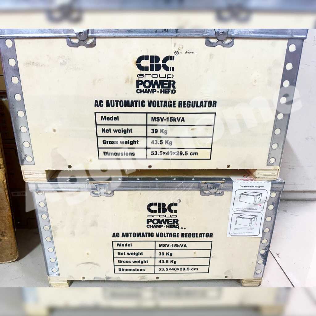 CBC เครื่องปรับแรงดัน รุ่น MSV-15KVA (สีดำ) แรงดัน 100-260 โวลท์ | LINE SHOPPING