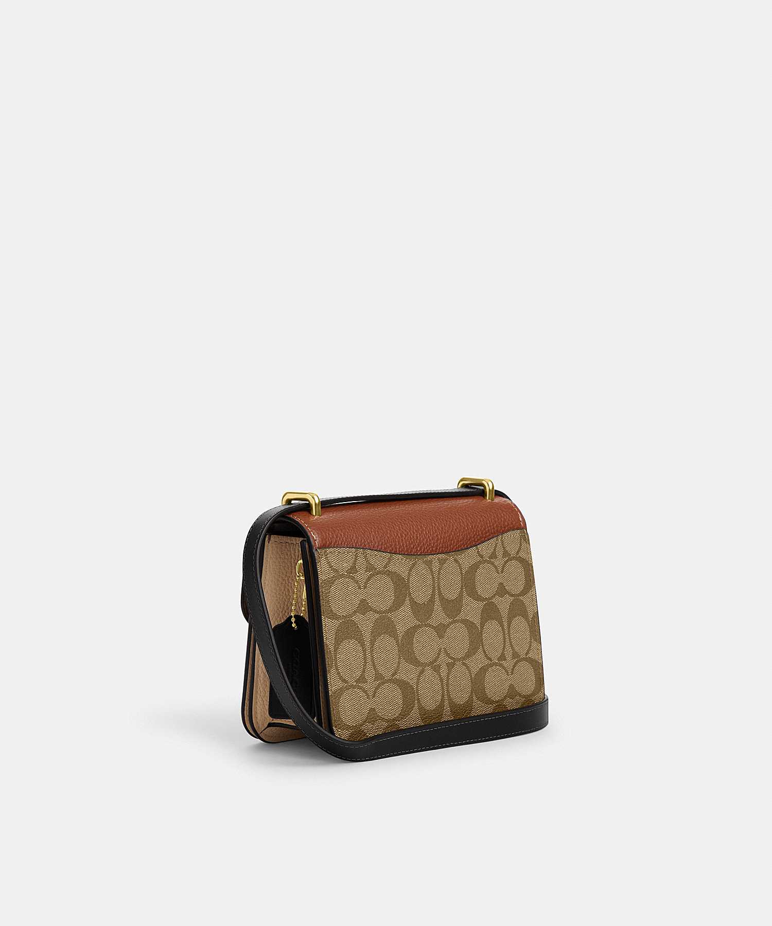 COACH MORGAN SQUARE CROSSBODY IN COLORBLOCK SIGNATURE CANVAS CL462 ...