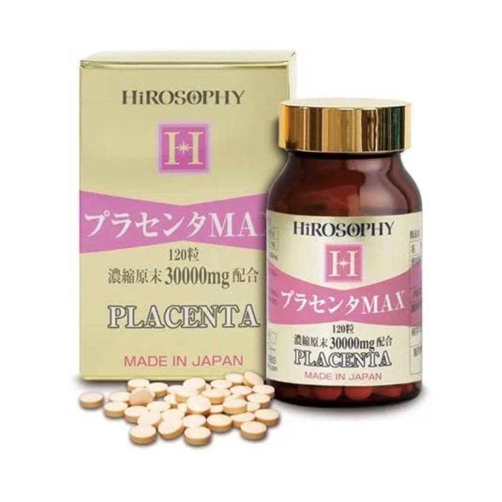 Hirosophy Placenta Max 30000mg จำนวน 120 เม็ด (1 เดือน) | LINE SHOPPING
