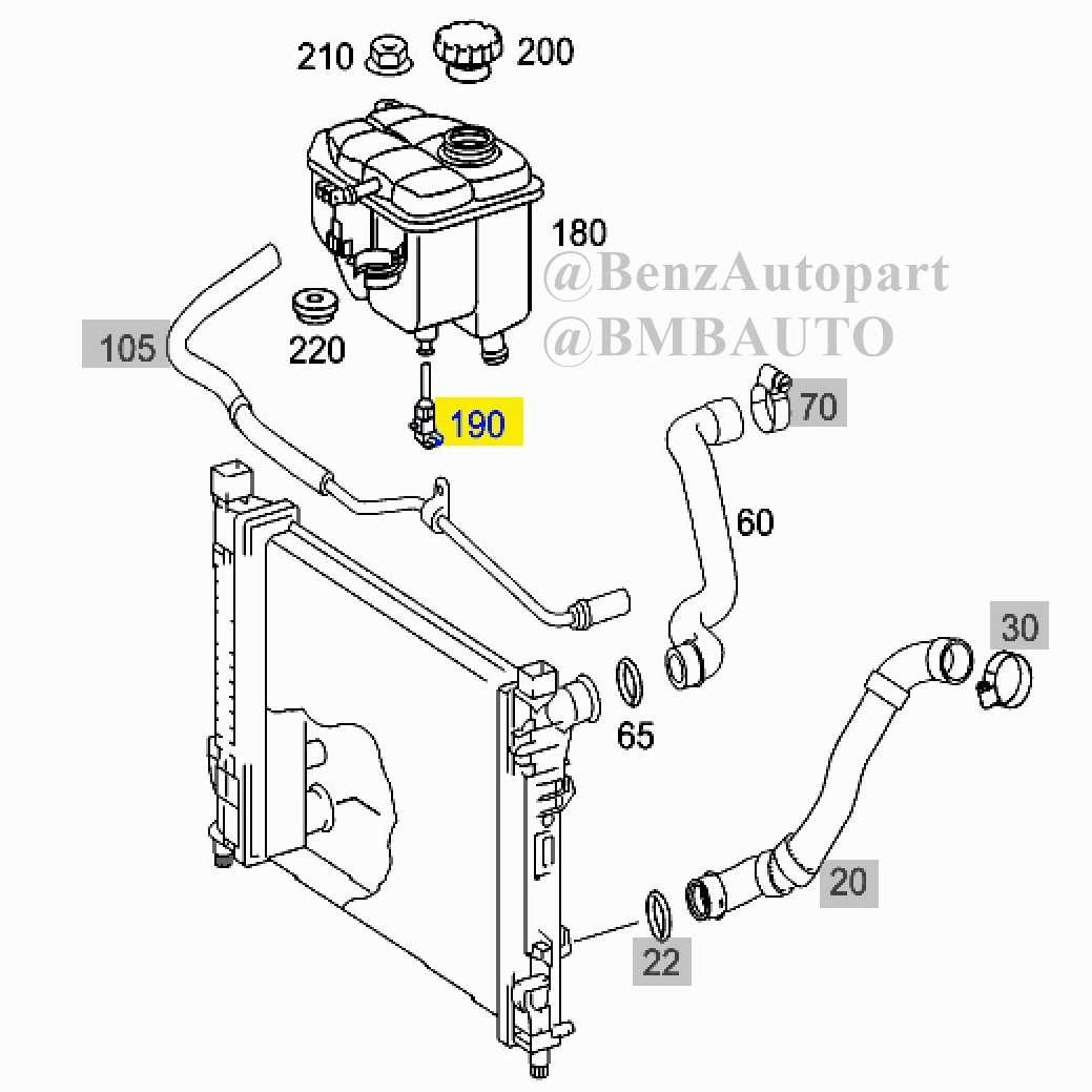 BENZ สวิทช์ลูกลอยกระป๋องพักน้ำ W203 W211 W220 W209 R171 W639 เบอร์ 220 ...