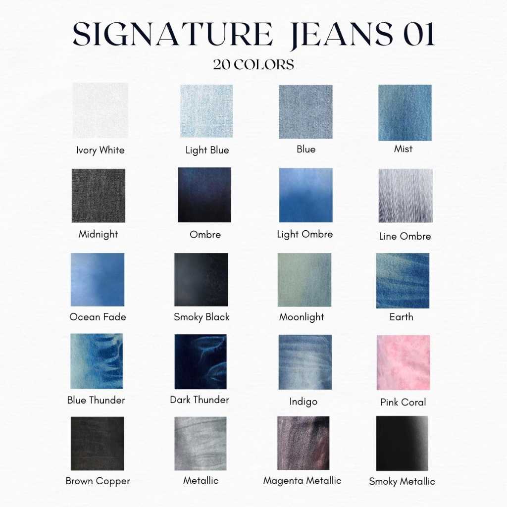 Merge Official - Signature Jeans 01 Metallic 3 Colors | LINE SHOPPING