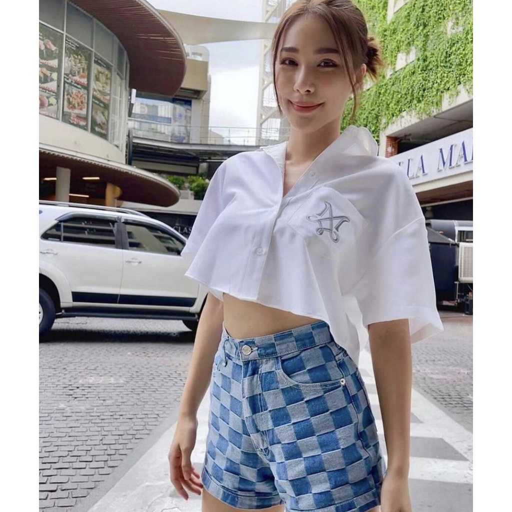 Merge Official - Ciara Crop Shirt 5 Colors | LINE SHOPPING