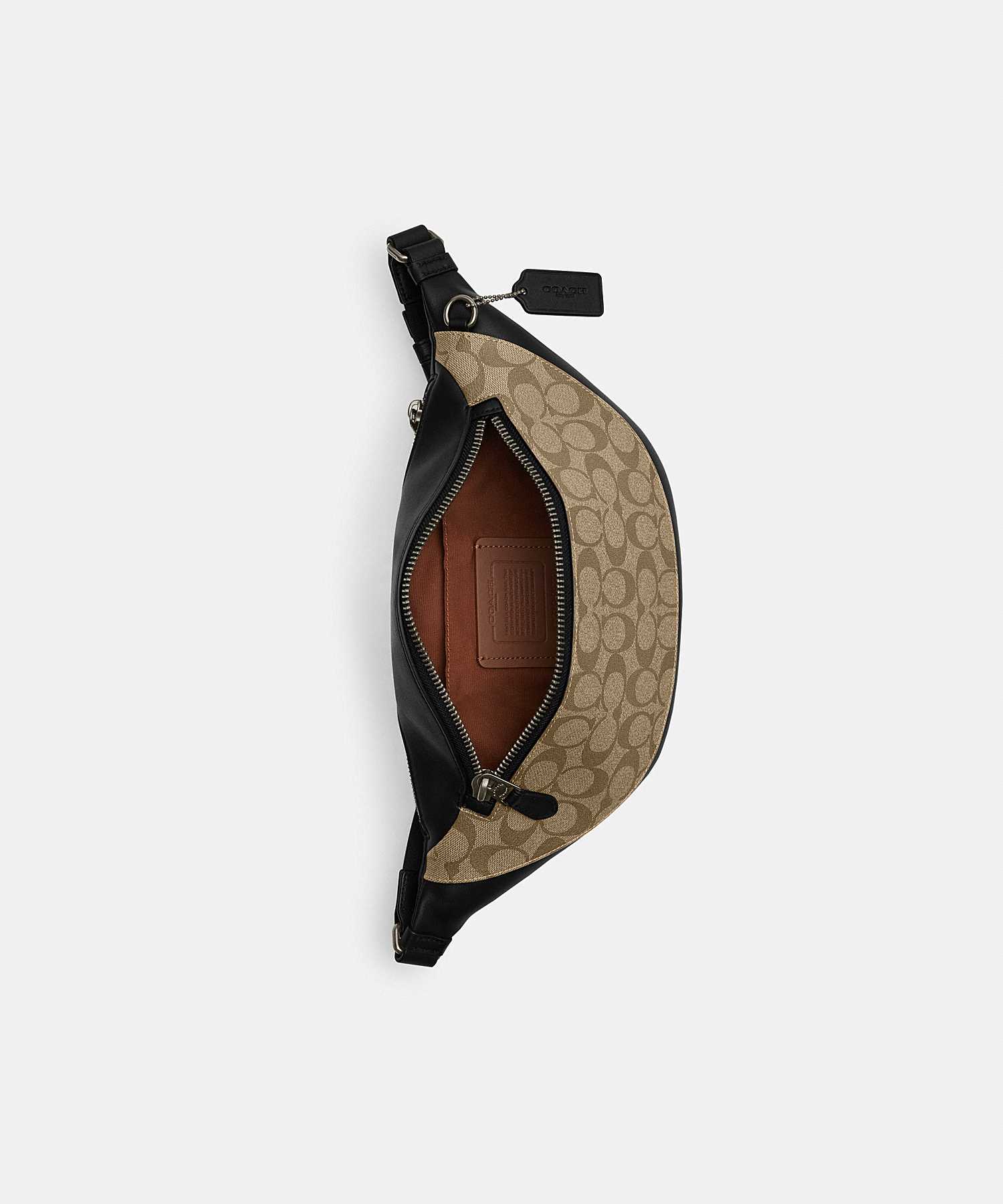 COACH WARREN BELT BAG IN SIGNATURE CANVAS 78777 QBT4U | LINE SHOPPING