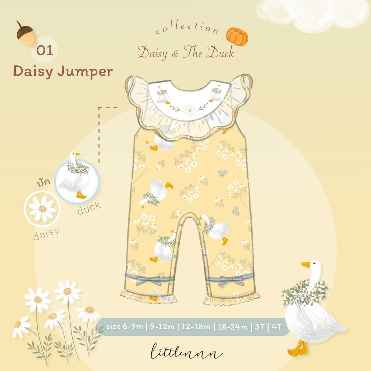 Look1 Daisy Jumper :Daisy&Theduck | LINE SHOPPING