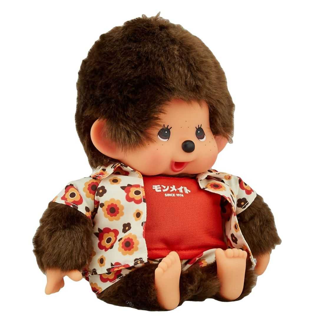 [PRE-ORDER] Monchhichi ตุ๊กตา ม่อนชิชิคุง ใส่เสื้อลายดอกไม้ Size M ...