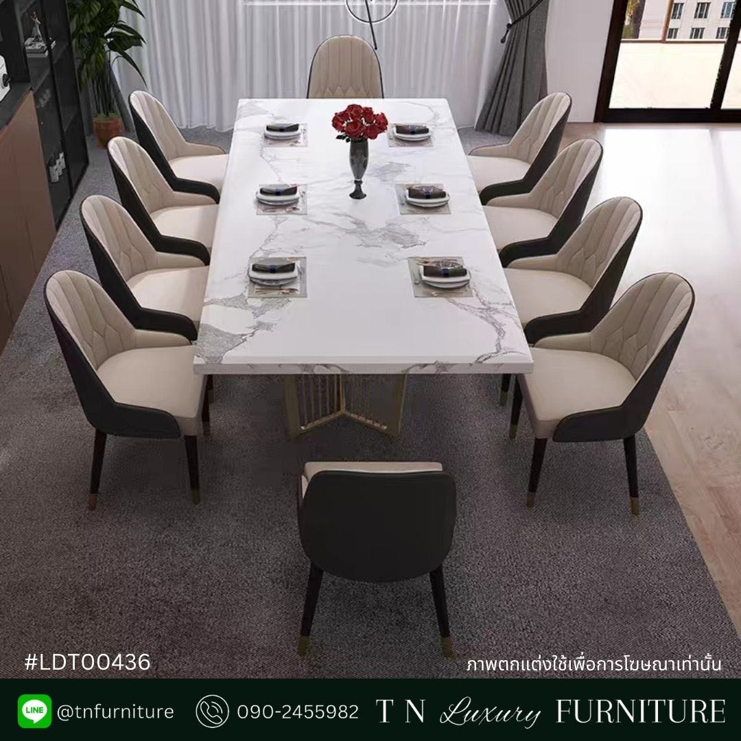 LINNEA marble dining table | LINE SHOPPING