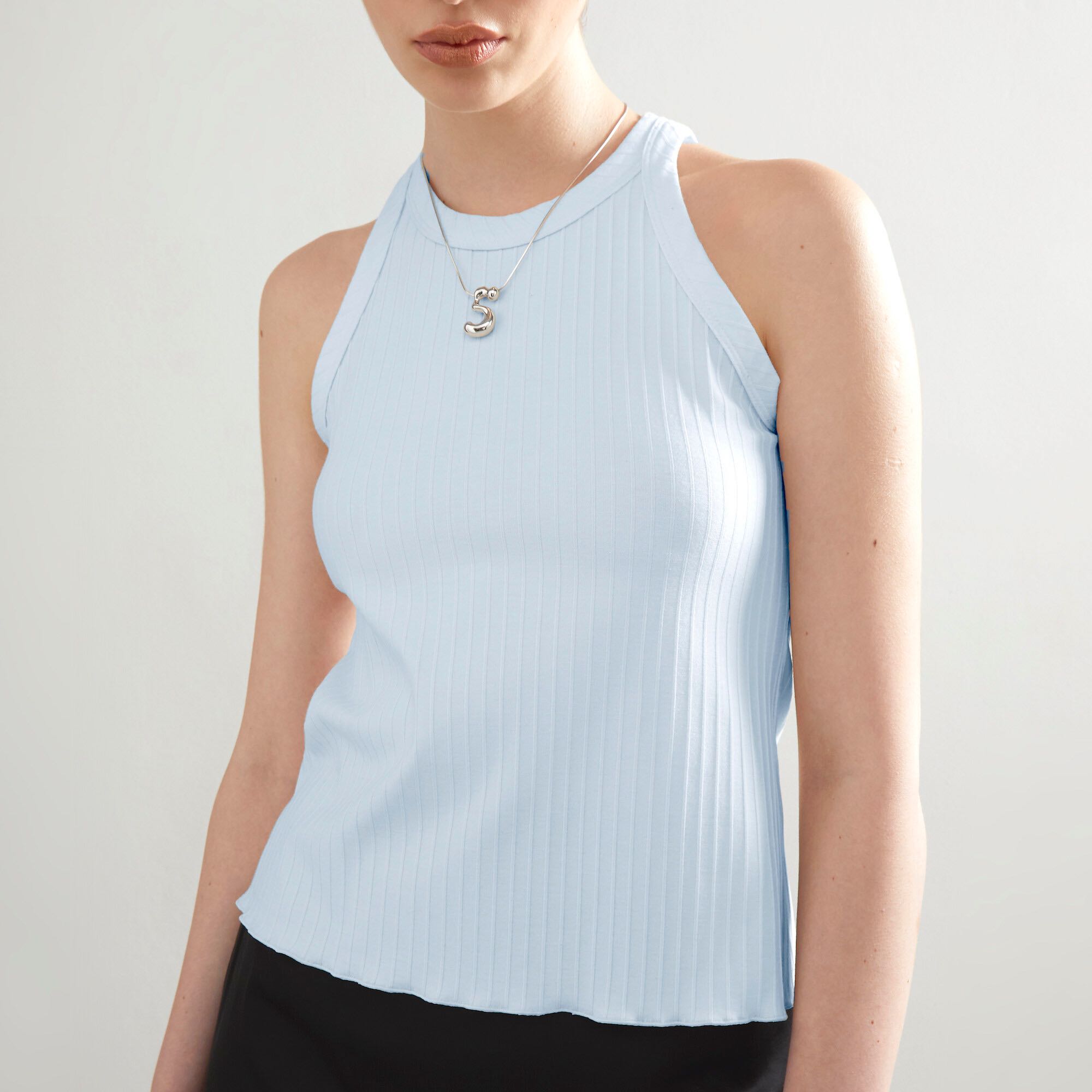 TANK PF23 Top Back Slit Sky Blue | LINE SHOPPING