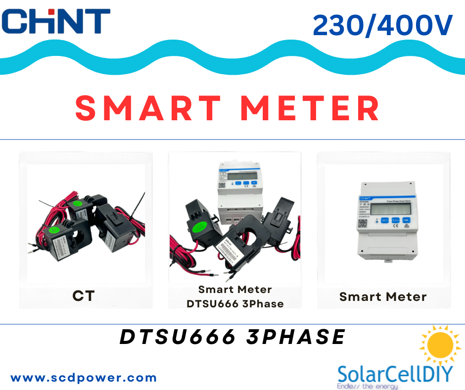 CHINT DTSU666 กันย้อน Smart Meter ระบบไฟฟ้า 3 เฟส CT 3x230/400V ใช้คู่ ...
