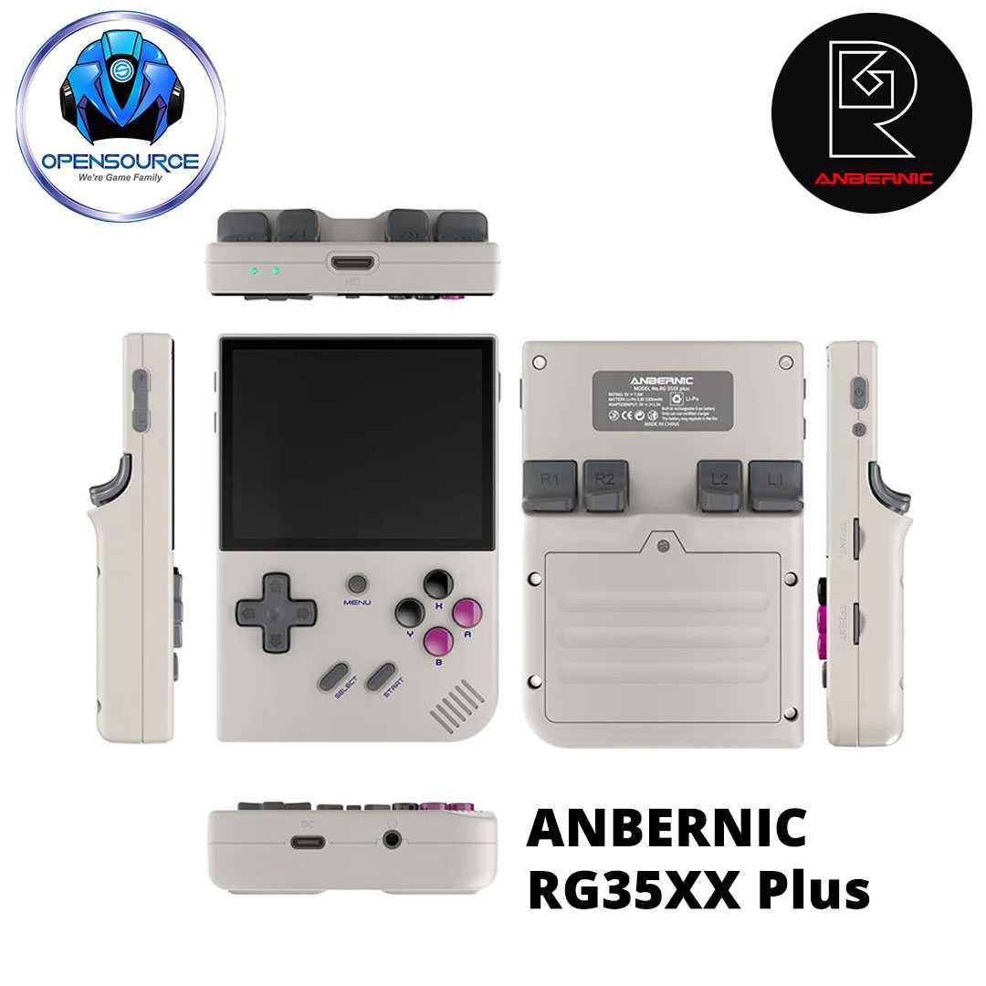 RG35XX Plus Anbernic (Black, White & Gray Classic) | LINE SHOPPING