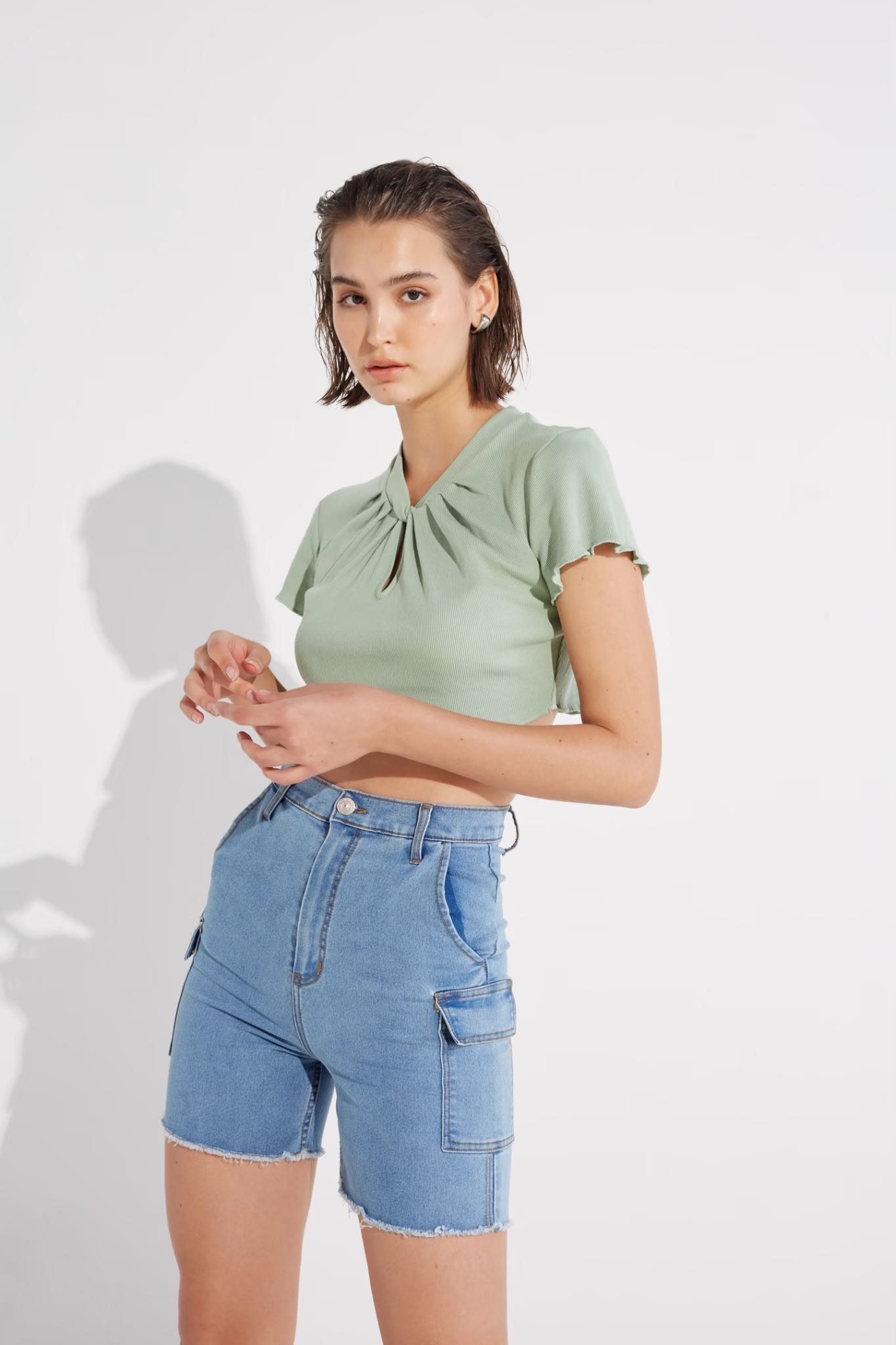 Mint Aspen Crop Top | LINE SHOPPING