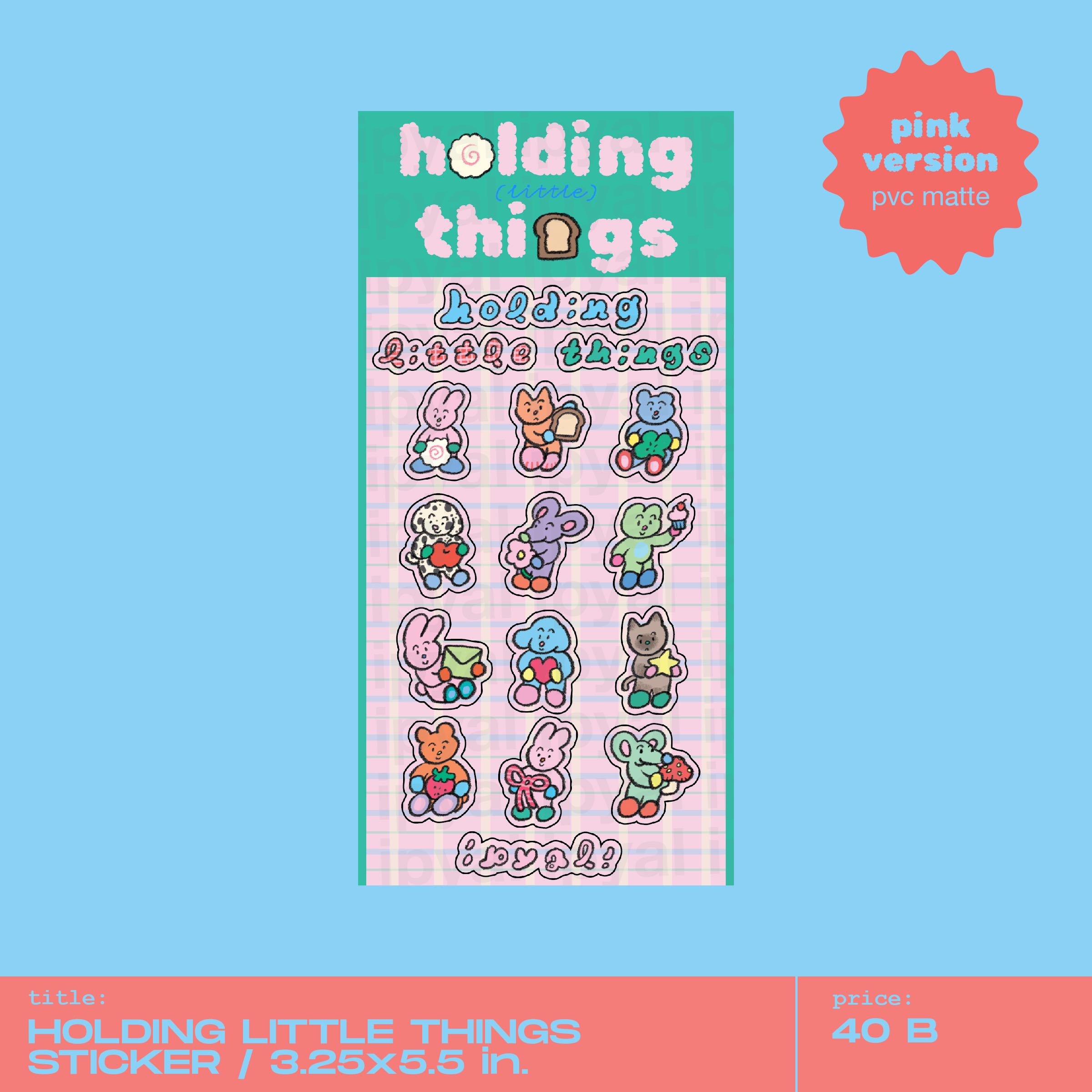 holding little things / pink ver. / sticker | LINE SHOPPING