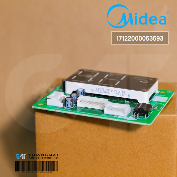 17122000053593 หน้าจอแสดงผลแอร์ Midea บอร์ดดิสเพลย์แอร์ ไมเดีย รุ่น ...