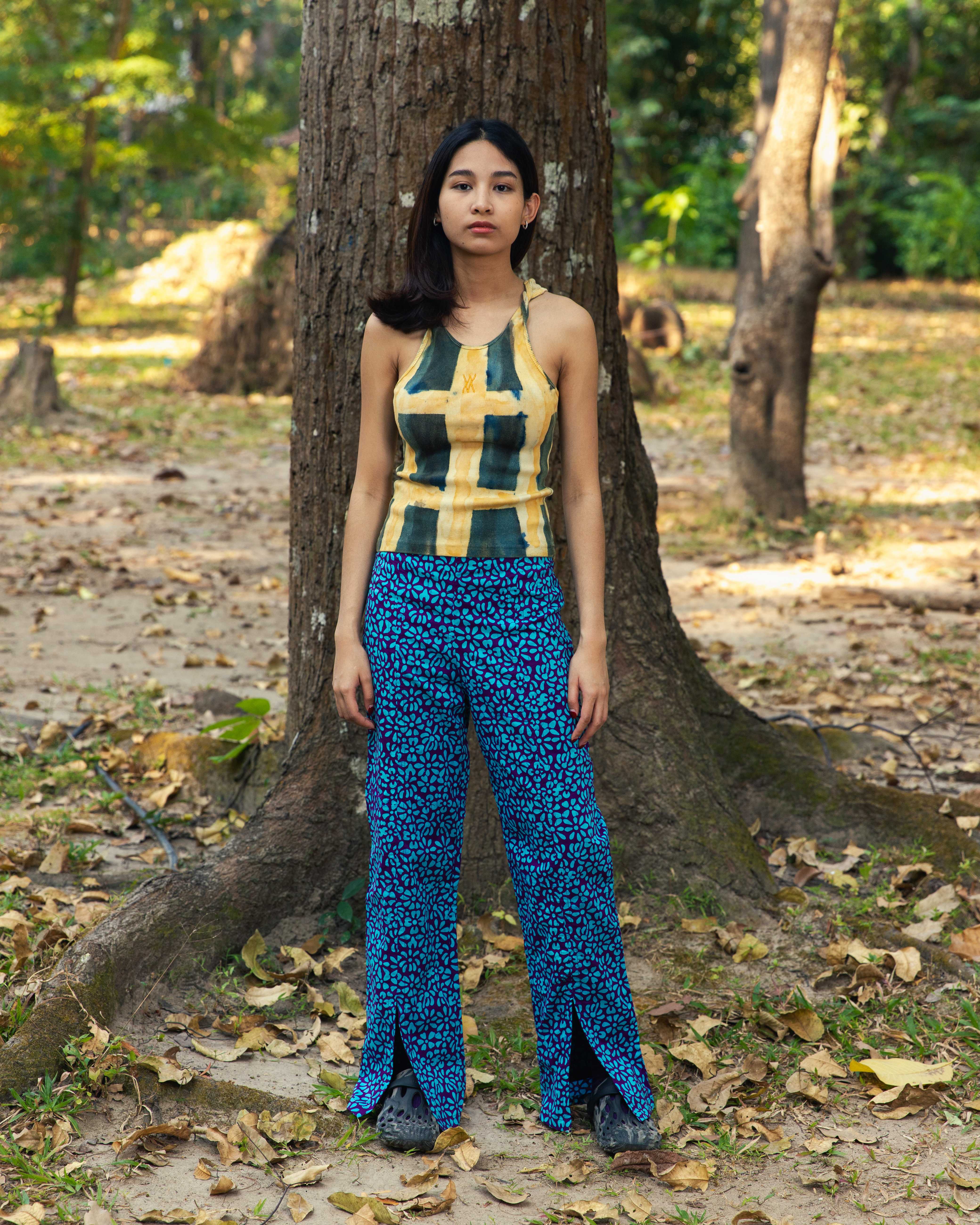 Blue RIRI Pants | LINE SHOPPING
