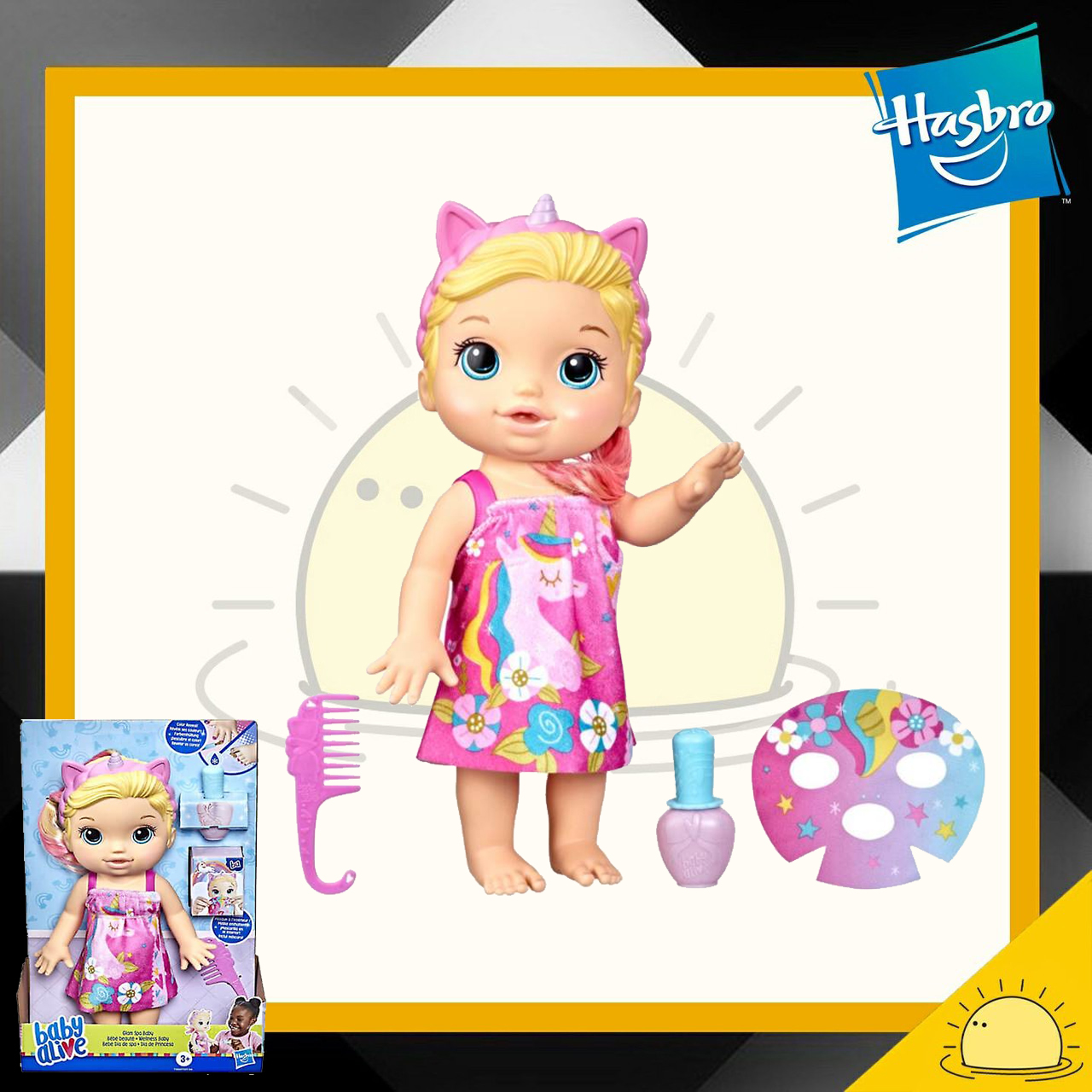 Baby Alive Glam Spa Baby Doll, Makeup Toy, Color Reveal Mani-Pedi and ...