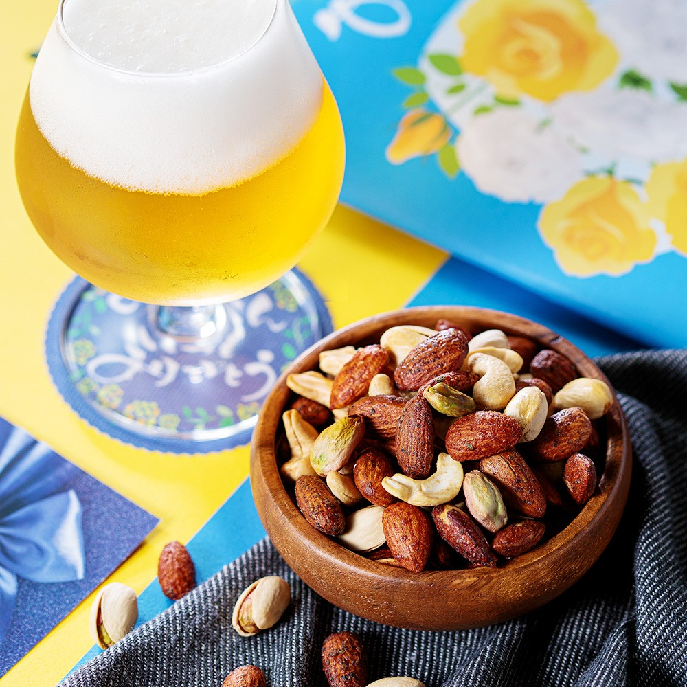 【父の日専用】nutslink（ナッツリンク）ナッツパティシエ厳選 おつまみフレーバーナッツ詰め合わせ 8袋入(4種×2袋)